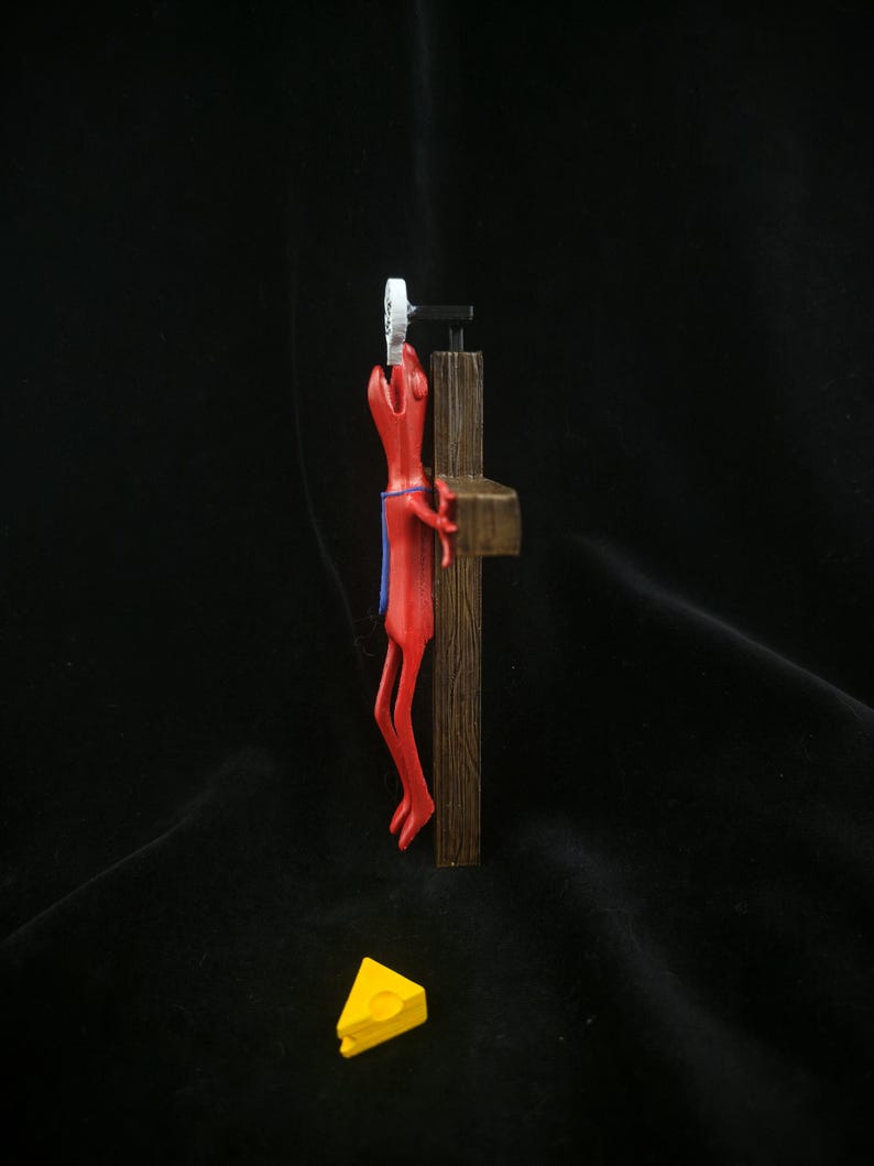 Alan Crucified Figurine | 3D Printed & Hand Painted | Smiling Friends ...