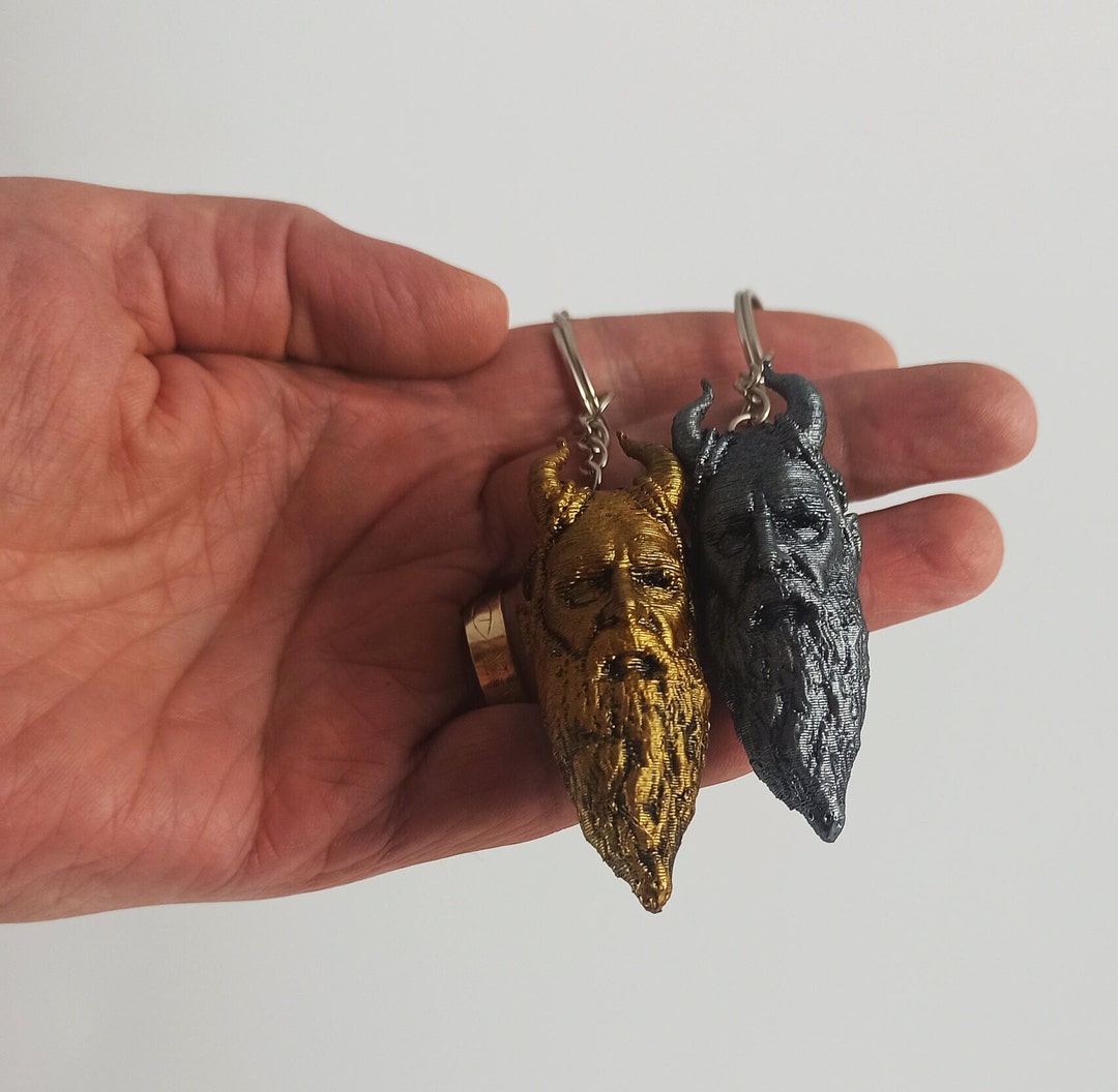 Mimir's Head Keychain Kratos God of War Gow - Etsy