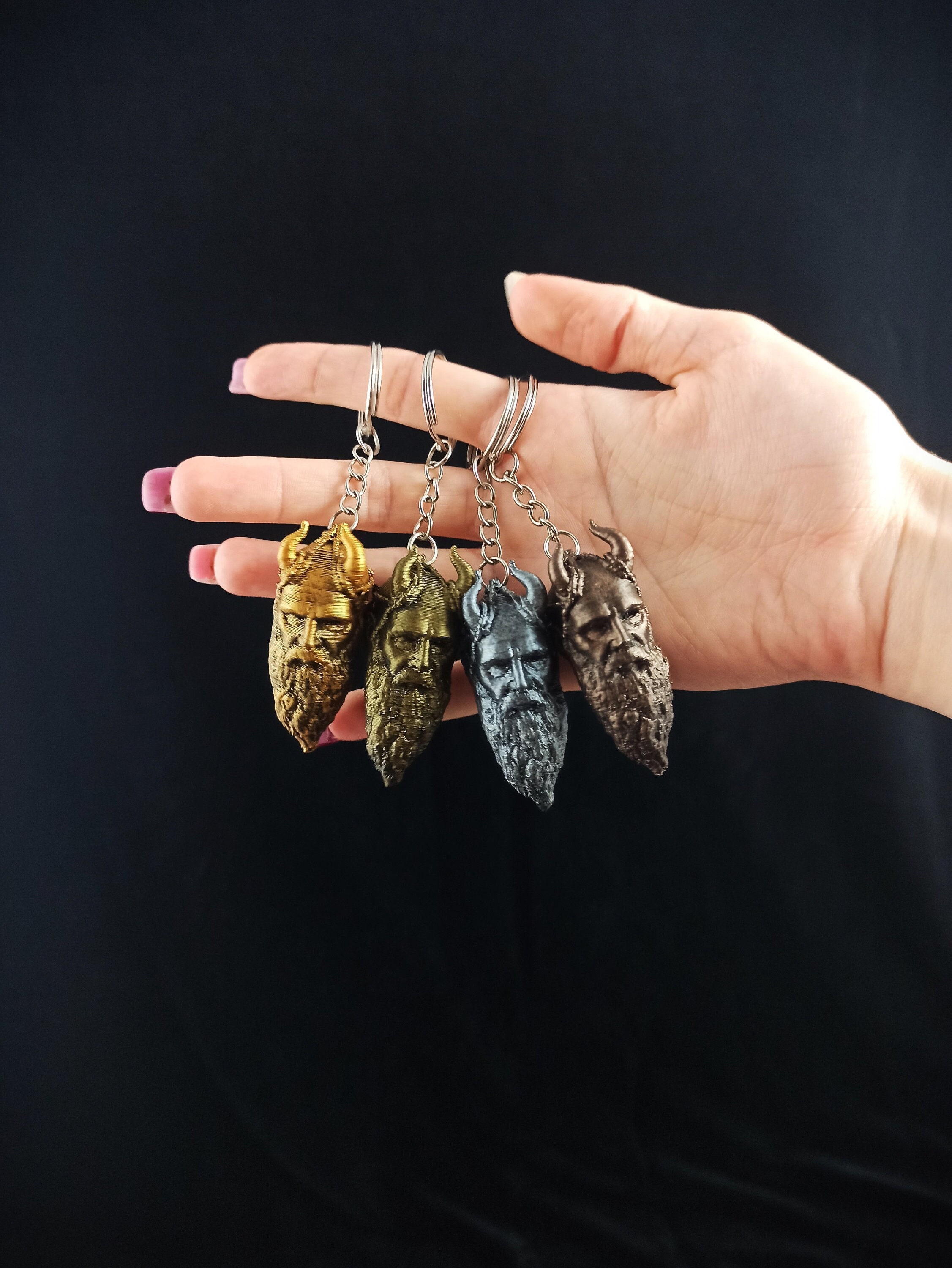 Mimir's Head Keychain Kratos God of War Gow - Etsy
