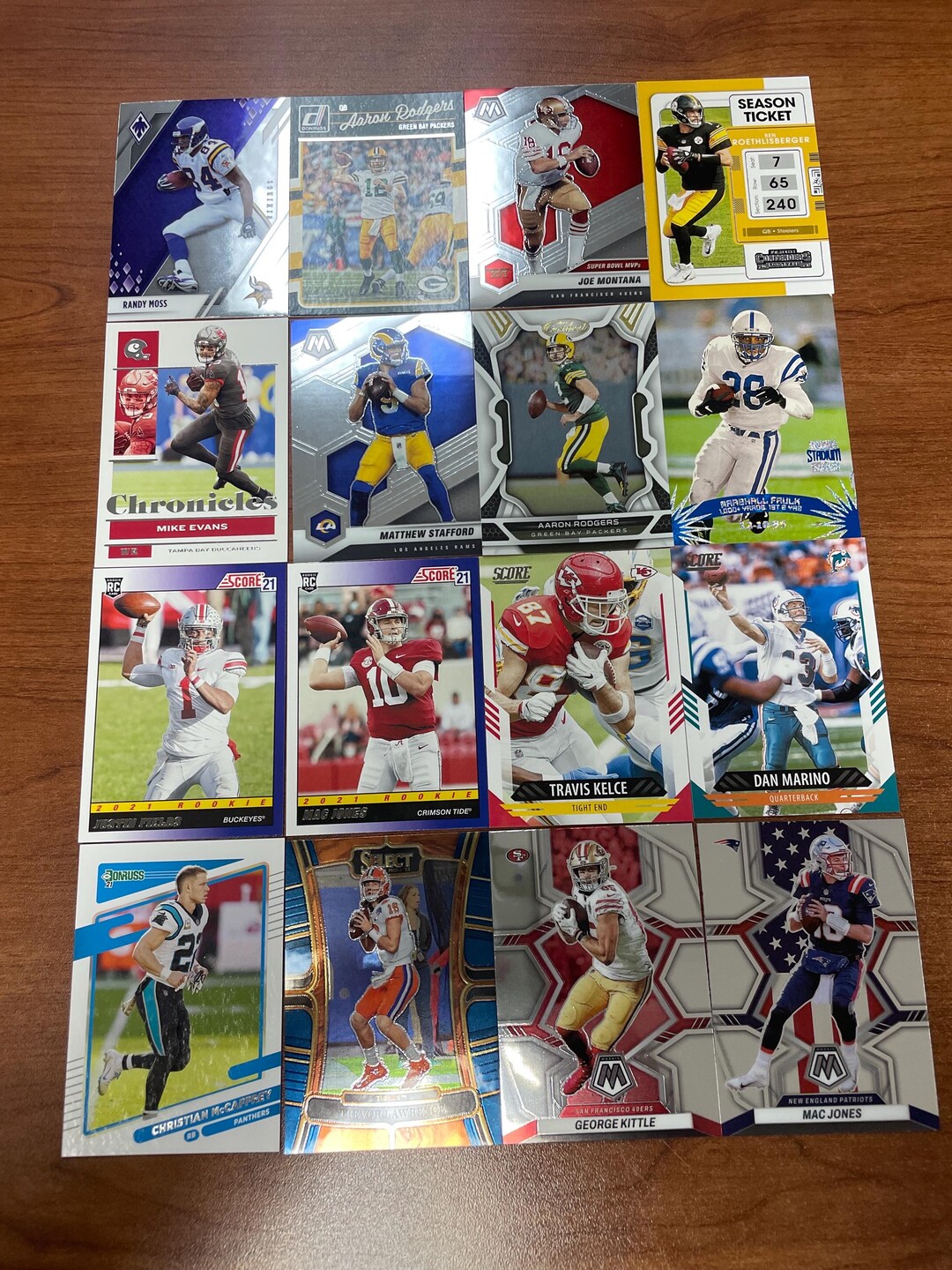 100 Assorted Football Cards Topps Panini Fleer - Etsy