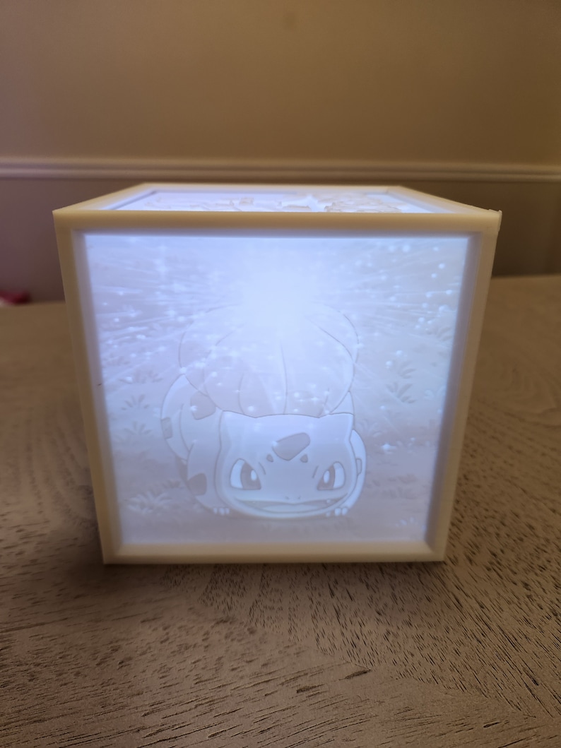 Custom Pokemon Themed Lithophane Light Box Night Light With FREE Led ...