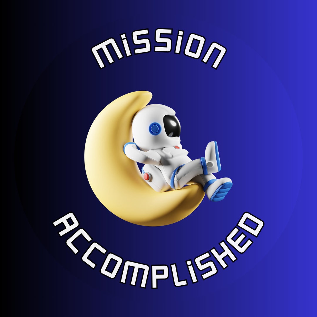 Mission Accomplished Vinyl Sticker With FREE Laminate - Etsy