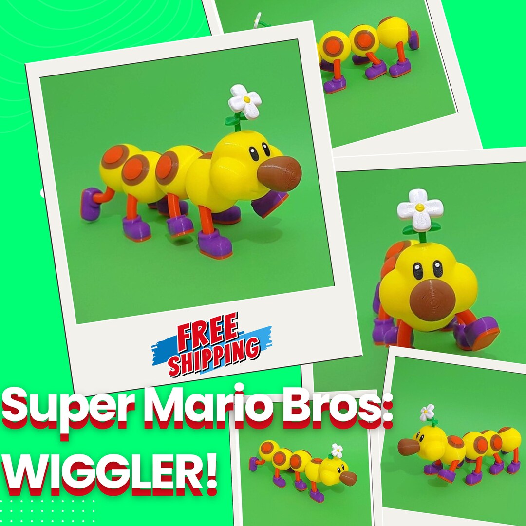 Super Mario Bros: WIGGLER 7 Inches Long custom Sizes Available - Etsy