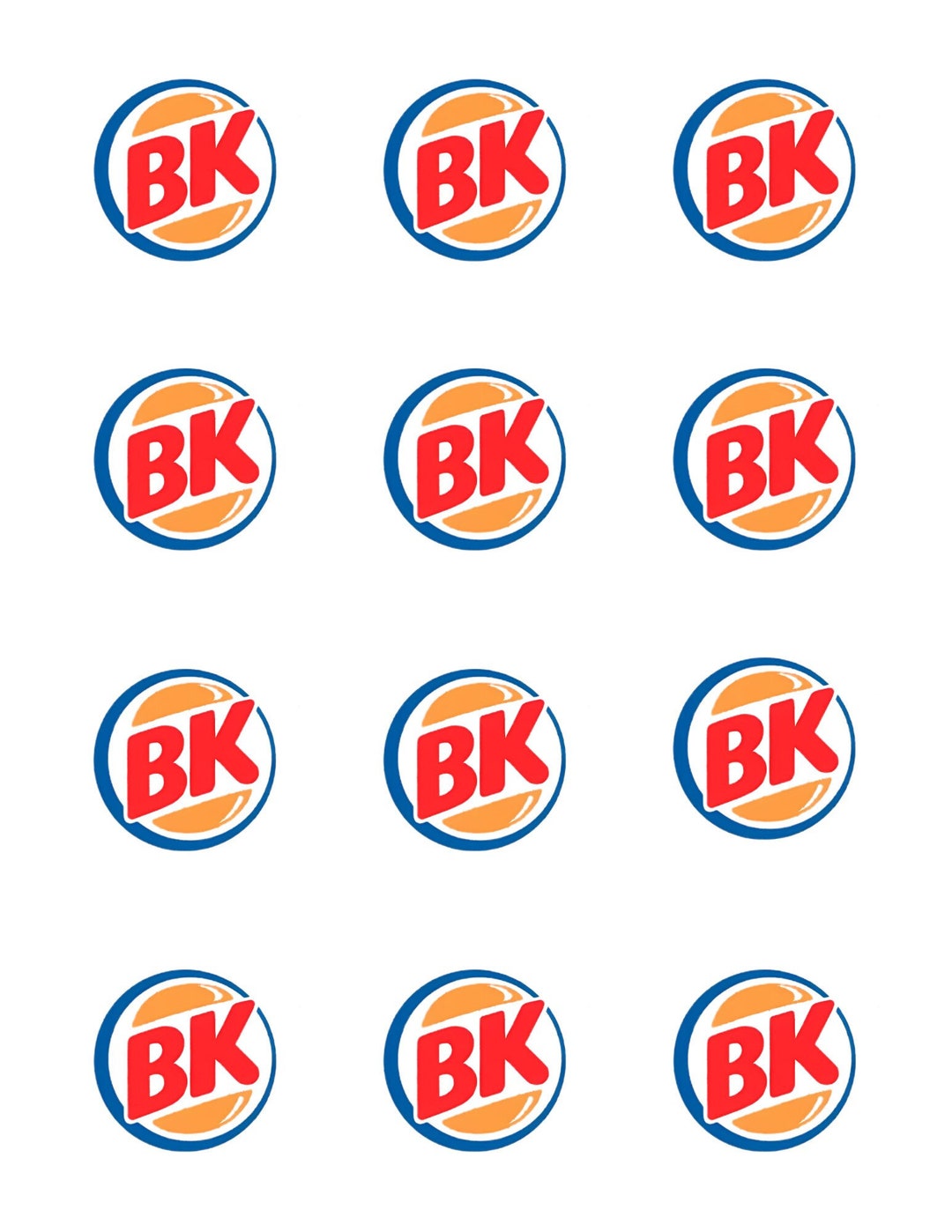 Burger King V2 Vinyl Stickers - Etsy