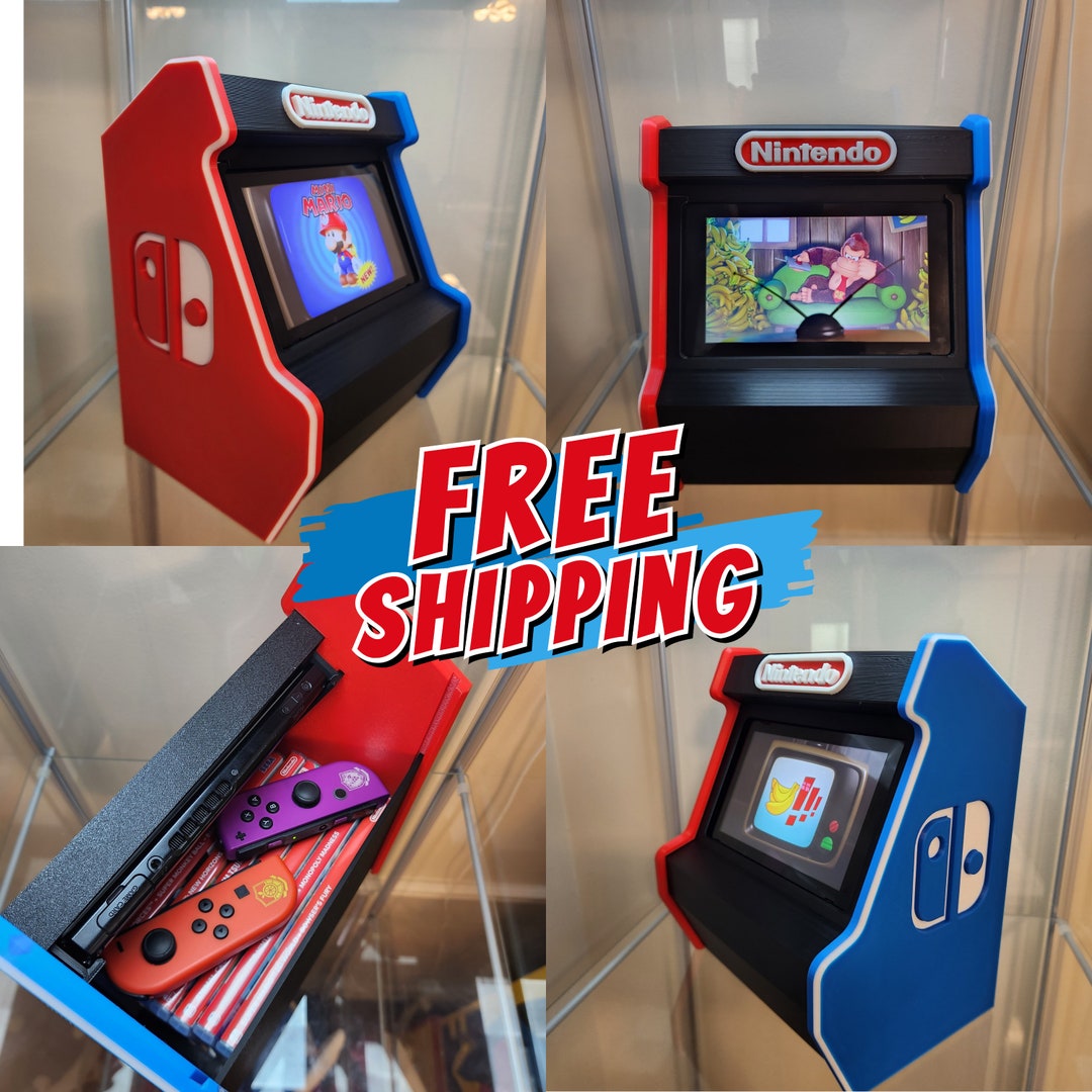 Nintendo Switch Arcade Cabinet Docking Station With Storage Compartment ...