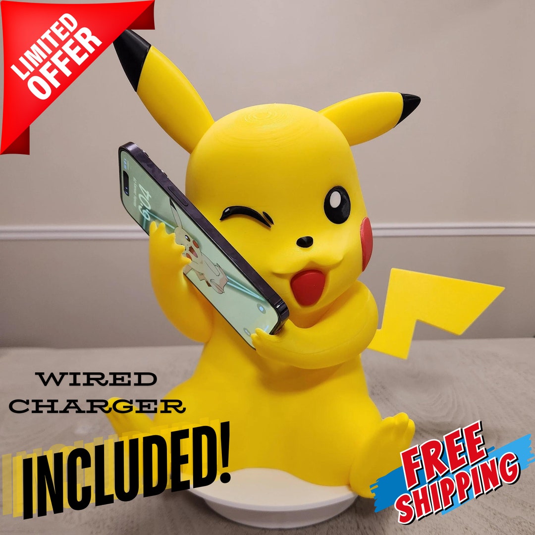 Pikachu Wired Charging Stand Withfree Charging Cable Limited Time Only ...