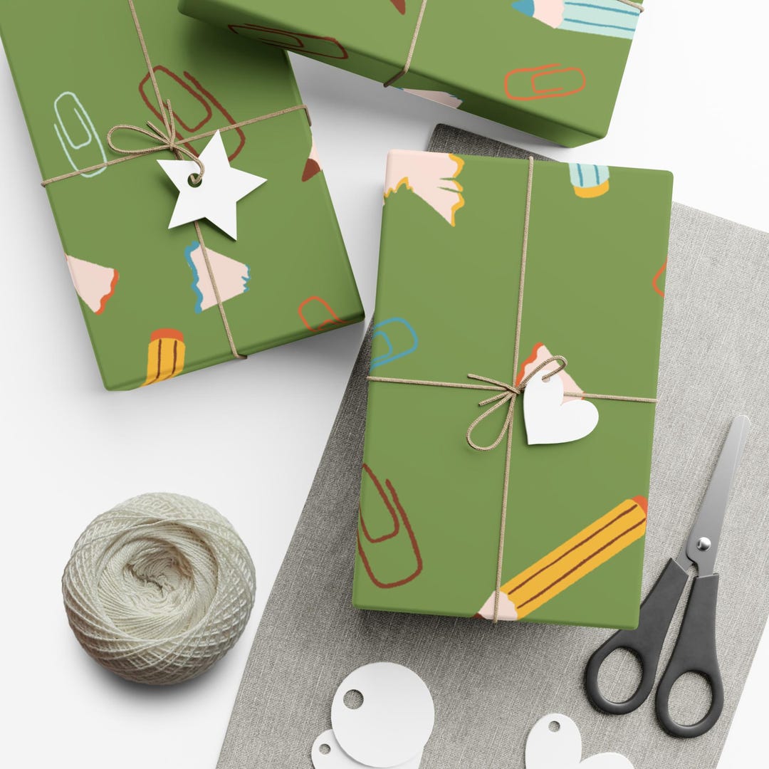 Teacher Appreciation Gift Wrapping Paper, Holiday, Christmas, Back to ...