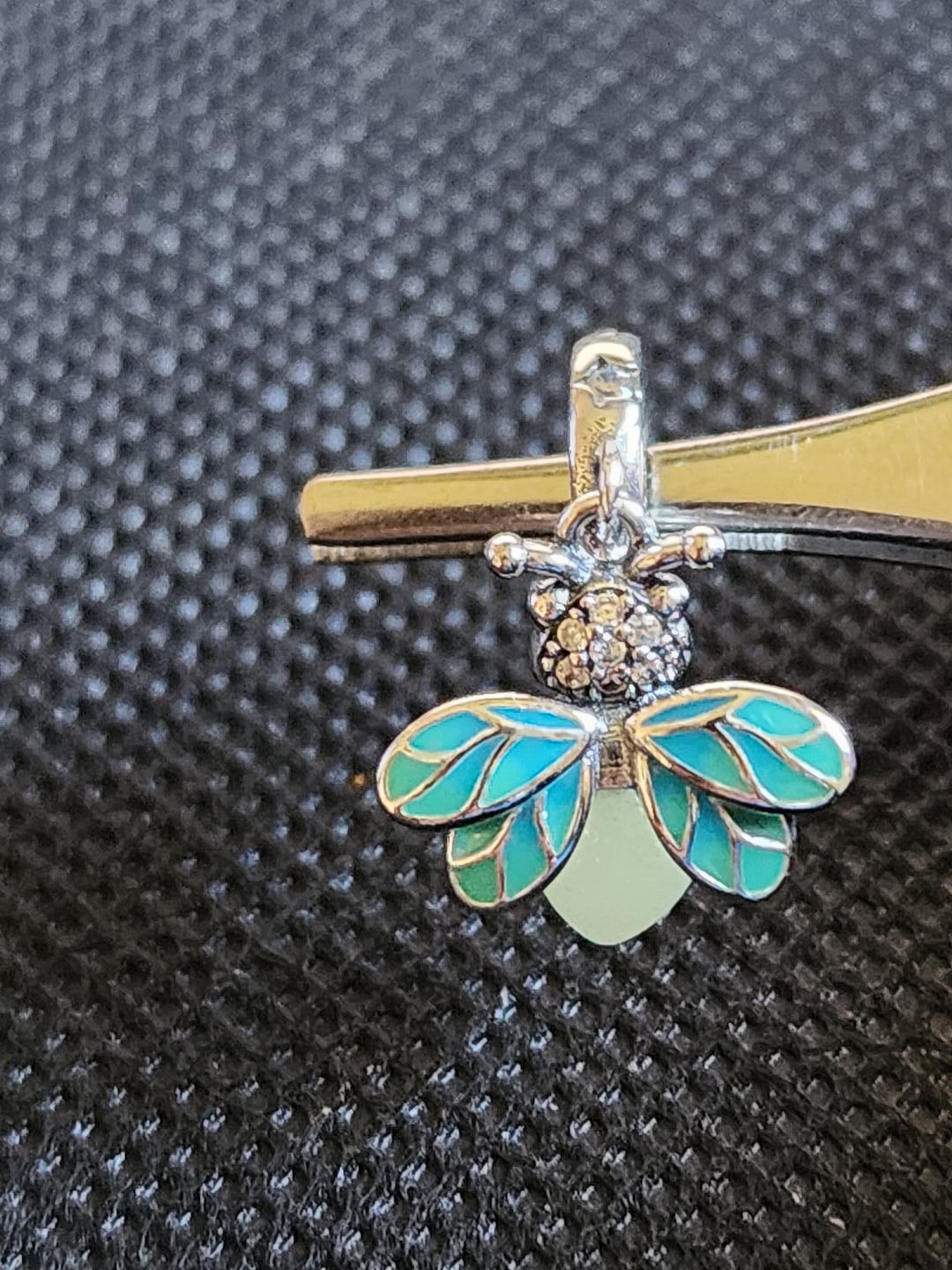 Sterling Silver Glow in the Dark Firefly Charm for Bracelet - Etsy