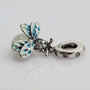 Sterling Silver Glow in the Dark Firefly Charm, Fits Pandora Bracelet ...
