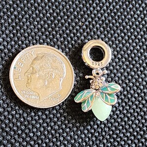 Sterling Silver Glow in the Dark Firefly Charm, Fits Pandora Bracelet ...