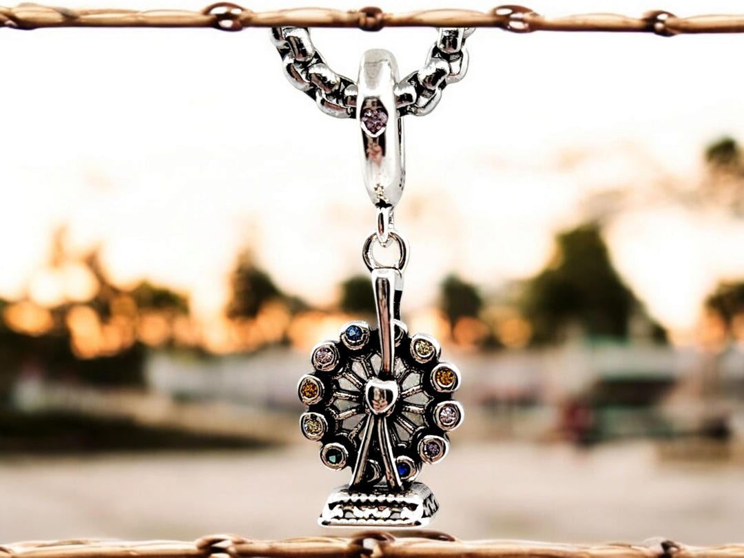 Spinning Ferris Wheel Sterling Silver Charm - Fits Pandora Bracelet - Etsy
