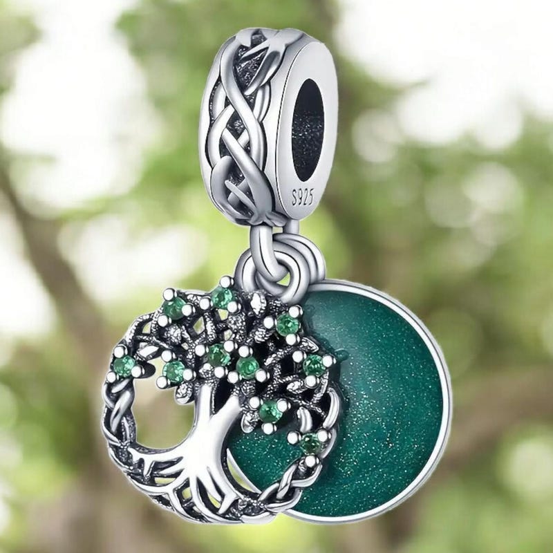Pandora Green Heart Charm - Etsy