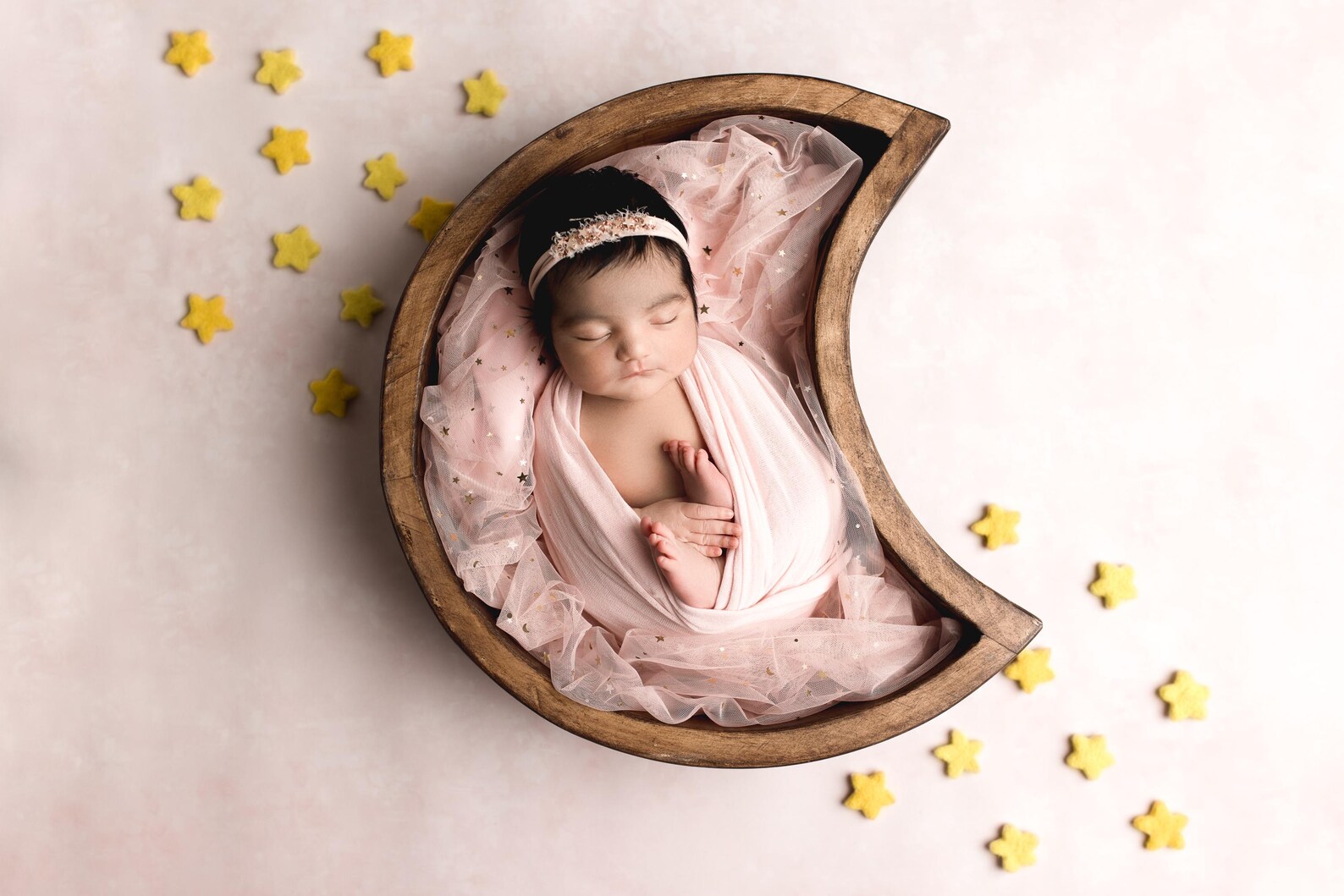 Wool Felted Yellow Stars (set of 5) Newborn Photography Prop - Etsy