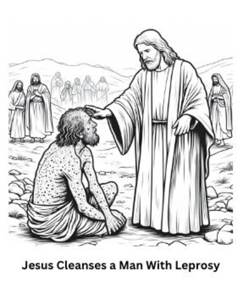 Miracles of Jesus Coloring Pages - Etsy