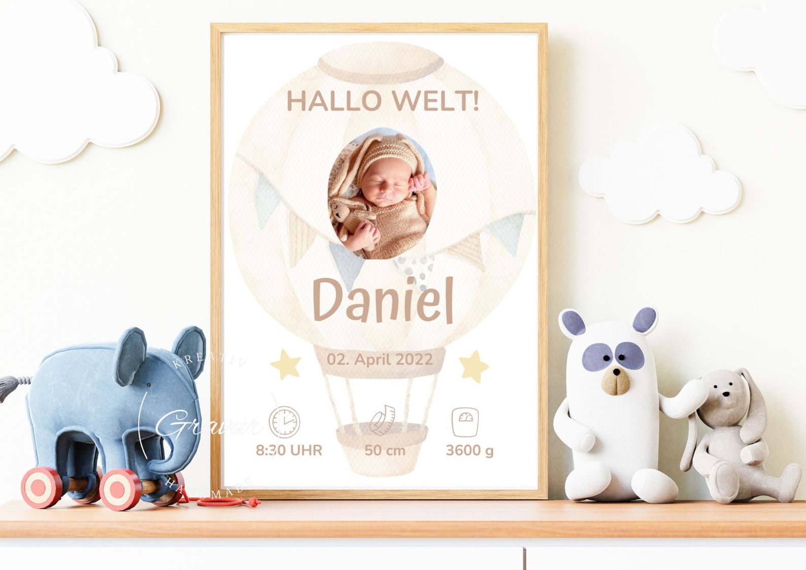Personalized Birth Chart, Poster, Digital Download, Birth Picture ...