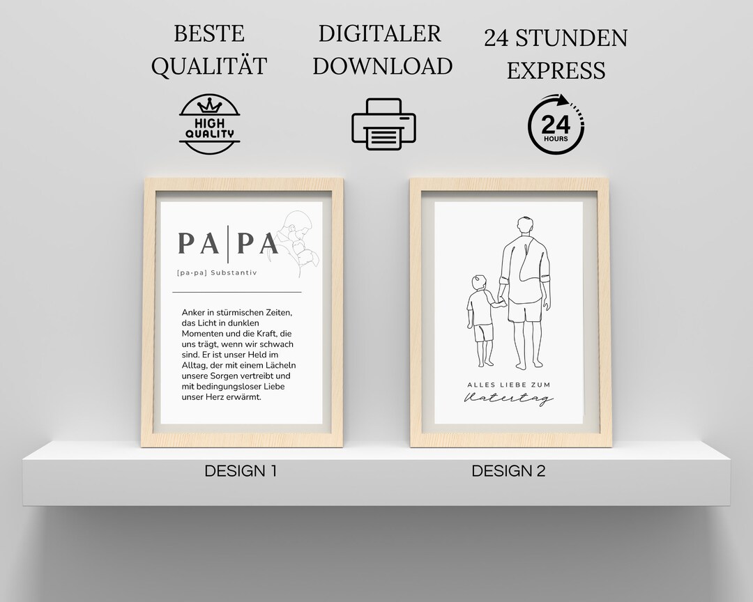 Father's Day Gift, Father's Day, Loving, Dad, Meaning of Dad, Poster ...