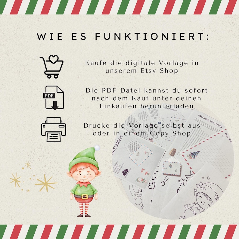 25 Printable Secret Santa Letters + Envelopes | Wish List ...