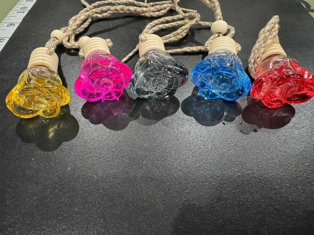 Colored Rose Car Air Freshener Diffuser Patchouli Scent - Etsy