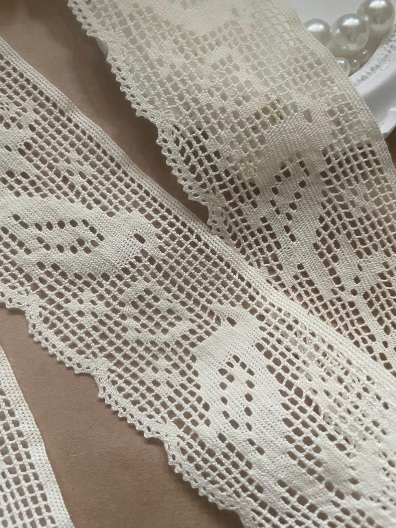 Vintage Love Birds Motif Crochet Lace Trim - Etsy
