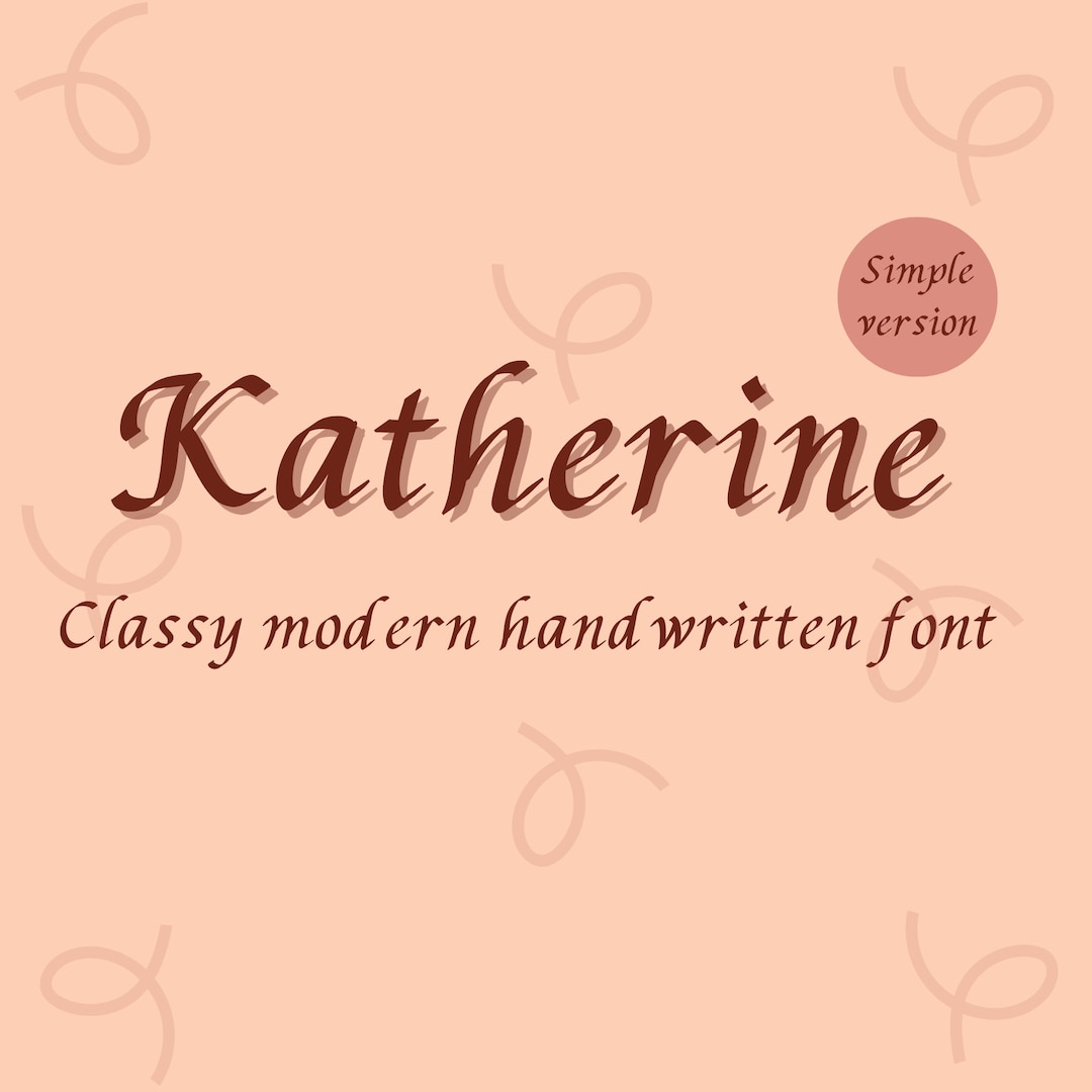 Katherine Font: Realistic Handwritten Font for Goodnotes (OTF, TTF ...