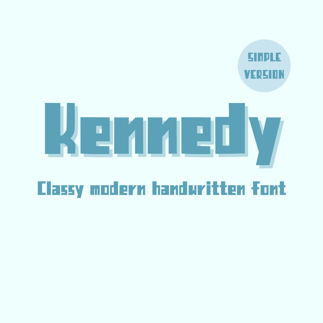 Kennedy Font: Realistic Handwritten Font for Digital Planning - Etsy