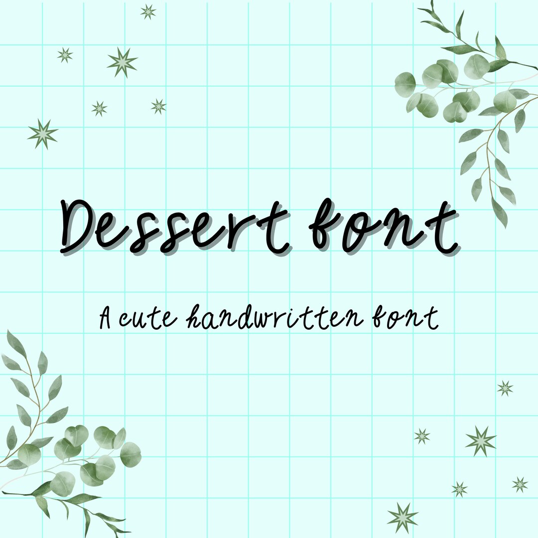 Desserts Font: Neat Handwritten Font for Goodnotes (OTF, TTF) - Etsy