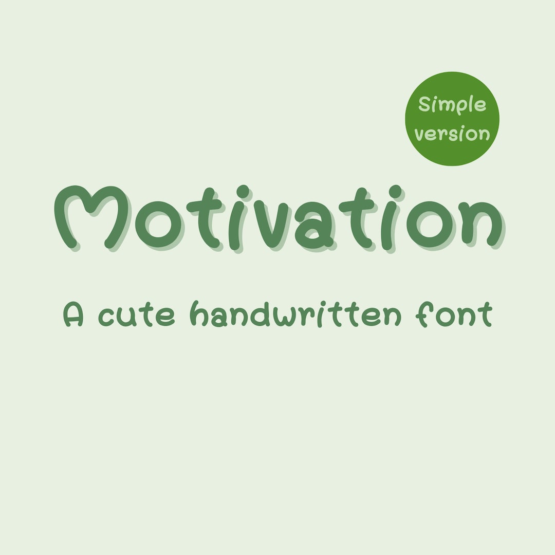 Motivation Font,daradesign Font,realistic Font,neat Font,font for ...