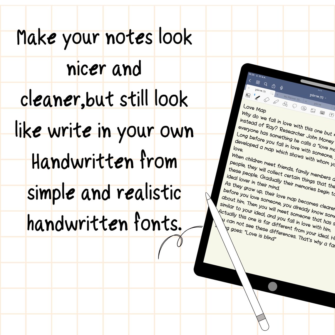 Font Bundle,handwritten Font,digital Note Font,neat Handwriting Font ...