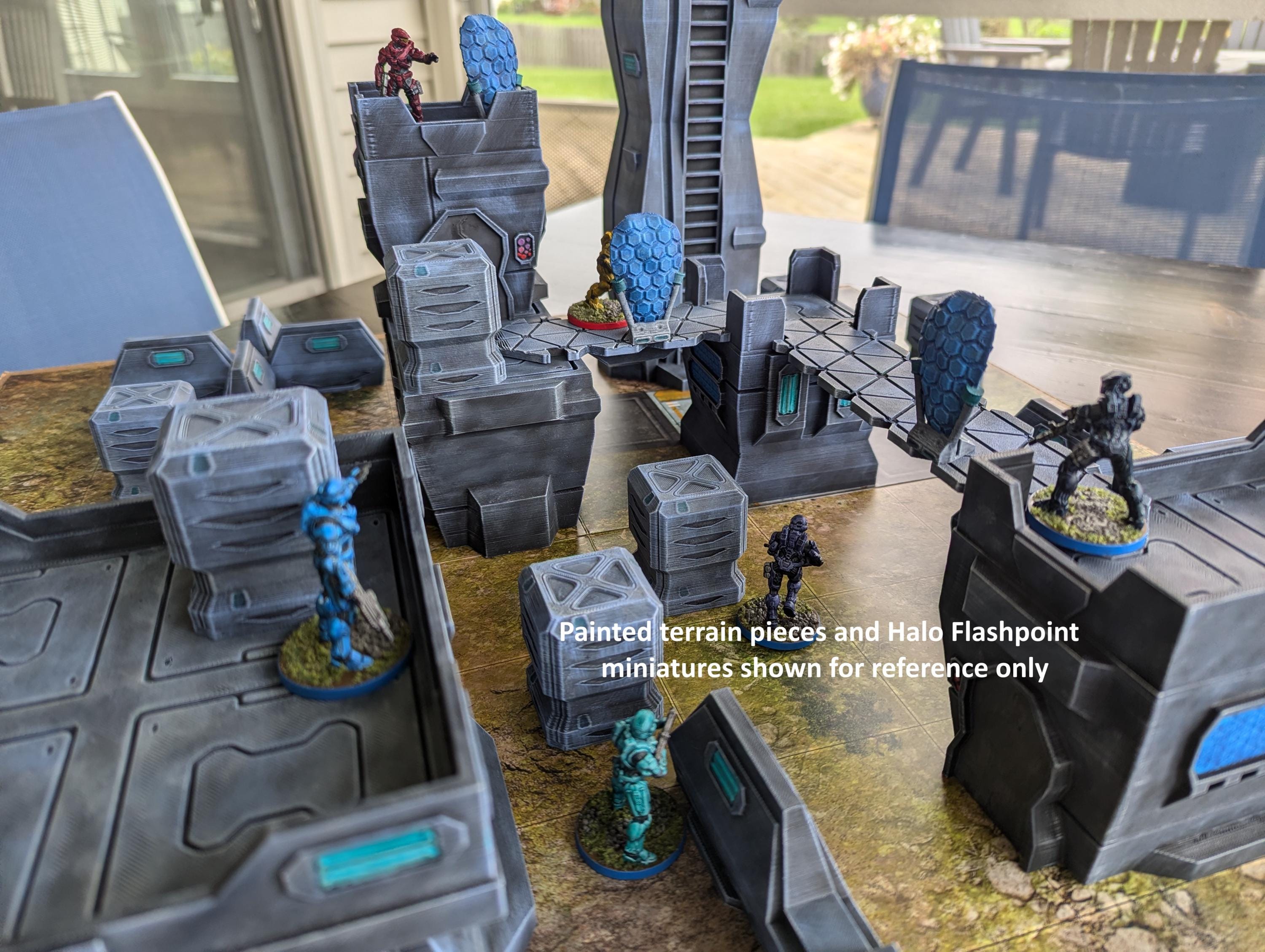 Sci-fi Alien Wargaming Bunker Terrain Piece 28-32mm Compatible With ...