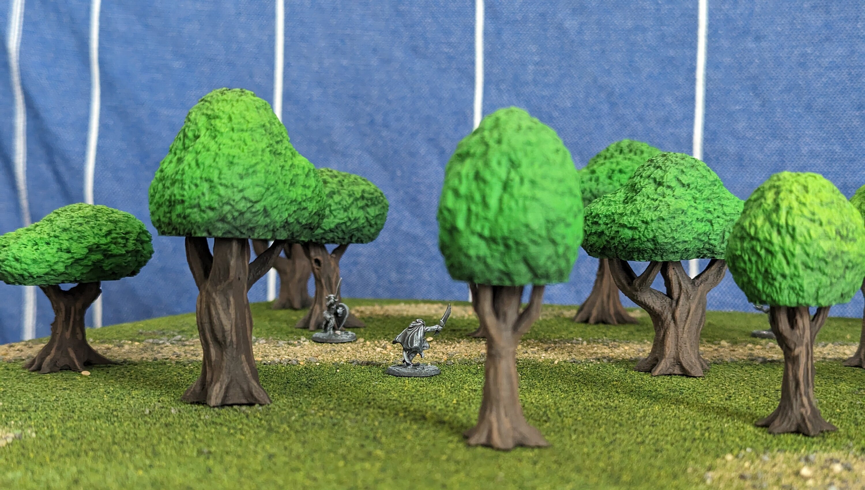 15mm Scale Painted Forest Terrain Trees 3D Printed Great Gift for ...