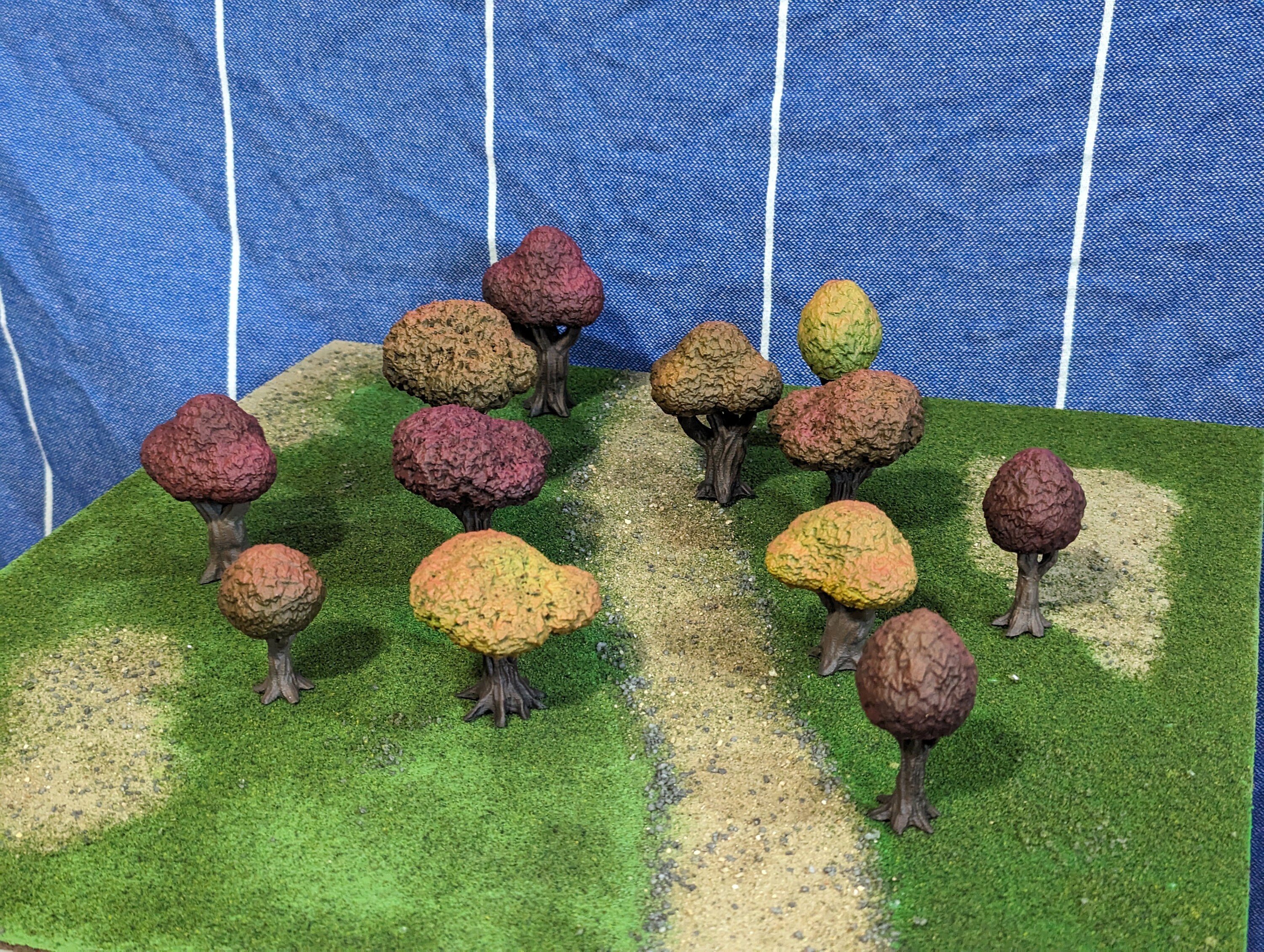 15mm Scale Painted Forest Terrain Trees 3D Printed Great Gift for ...
