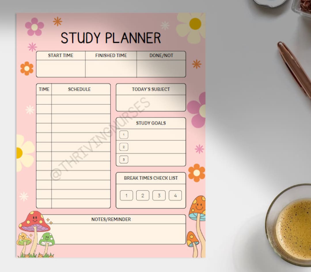STUDY PLANNER - Etsy