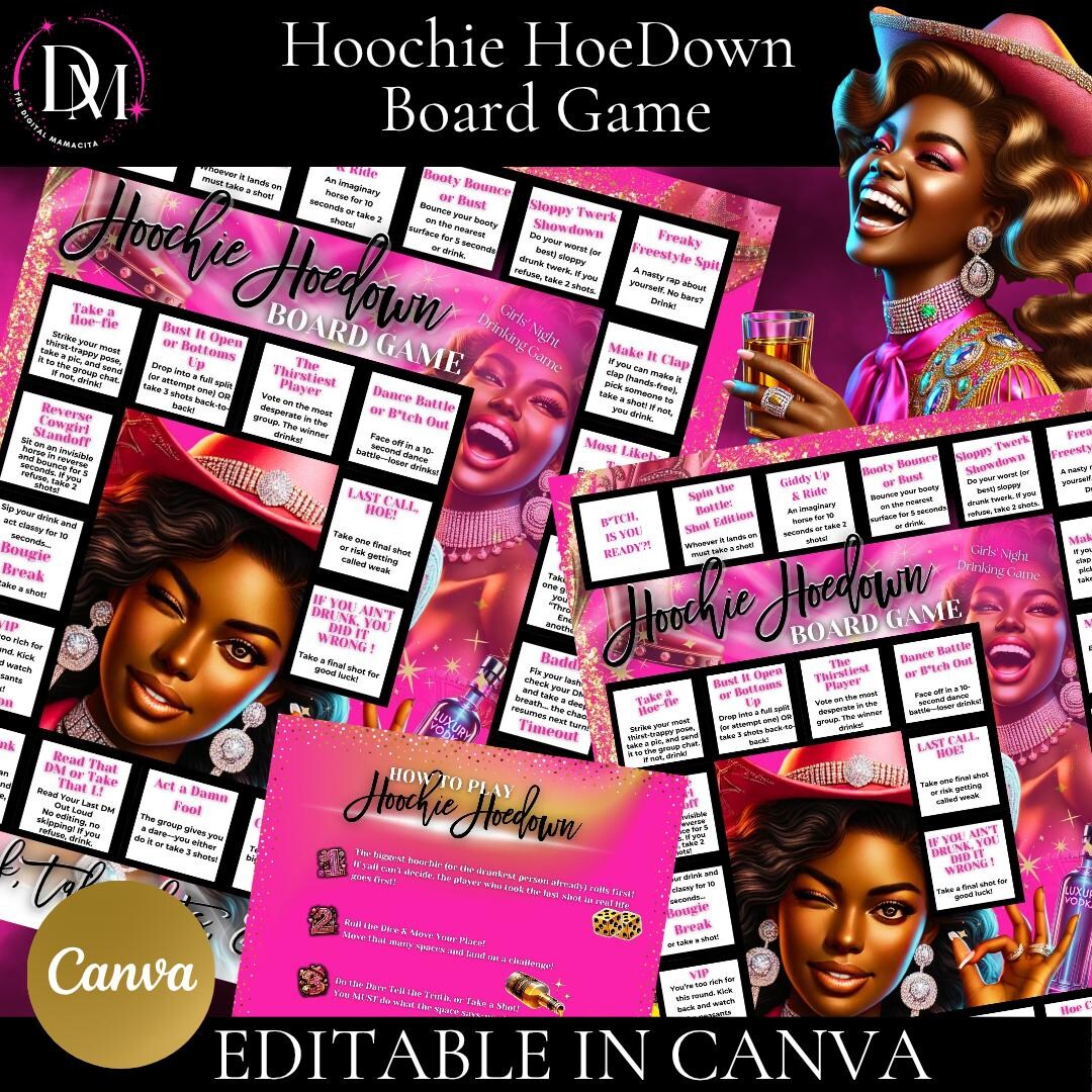 Hoochie Hoedown Wild & Reckless Drinking Game PLR Printable Game - Etsy