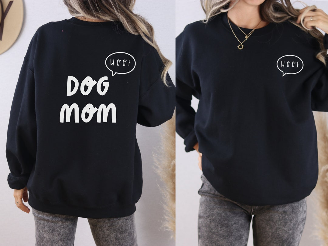 DOG MOM Sweater Black Sweatshirt, Moms Women Heavy, Dog Mama Gift Shirt ...