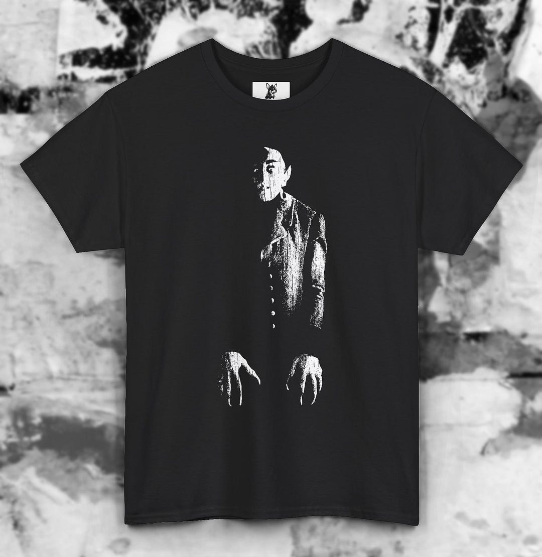 Nosferatu Classic Horror T-shirt: Unisex Graphic Black Comfort Colors ...