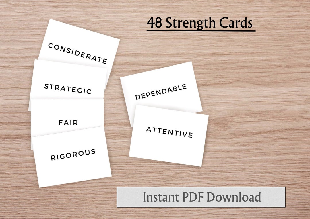 Strength Cards | Coaching Strength Cards | Coaching Tools | Positive ...