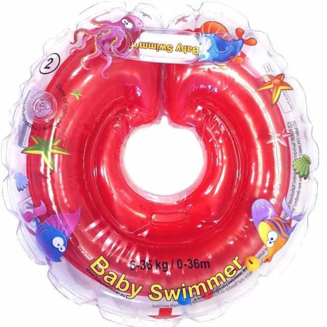 Original Babyswimmer Swimming Ring Red Size 6-18 Kg Baby Swimming Aid ...