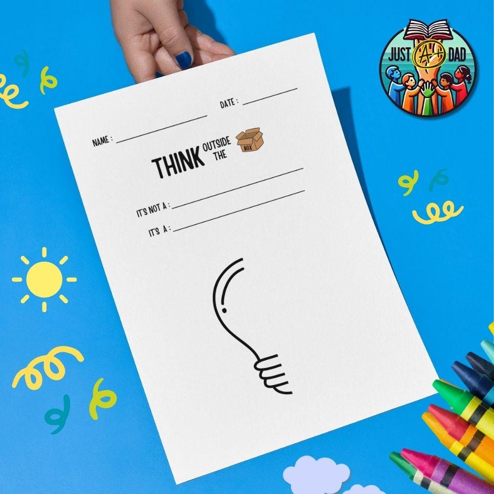 Think Outside the Box - Creative Art Activity for Children - Elementary ...