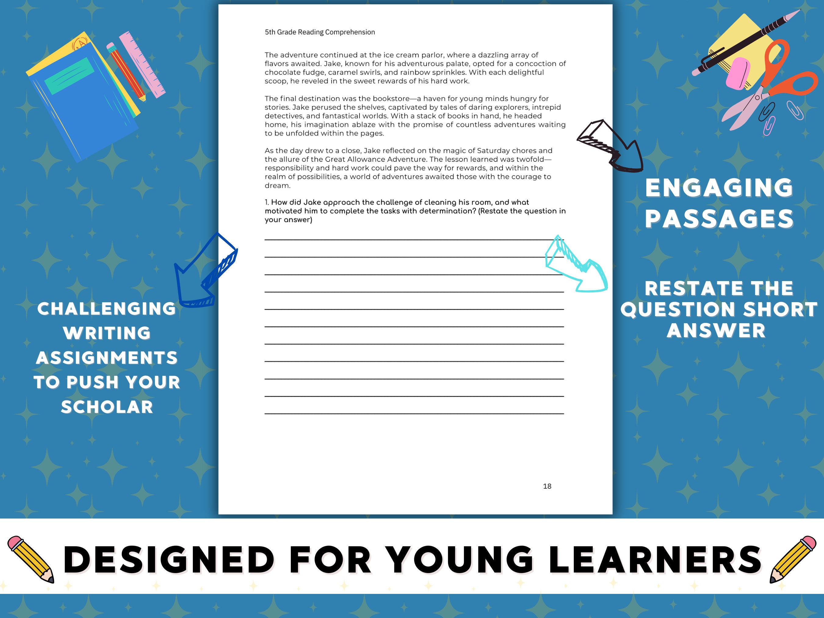 5th Grade Reading Comprehension Bundle - Etsy