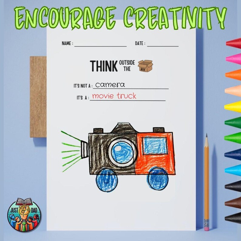 Think Outside the Box - Creative Art Activity for Children - Elementary ...