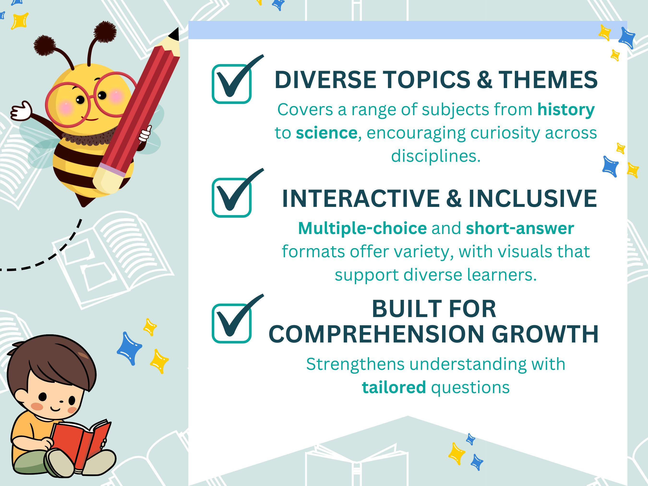 2nd Grade Reading Comprehension Bundle Worksheets | Fun, Engaging ...