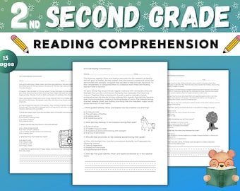 3rd Grade Reading Comprehension Bundle 15 Pages - Etsy