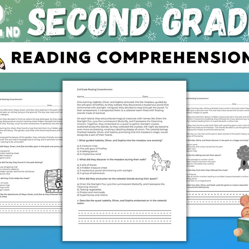 2nd Grade Reading Comprehension - Etsy