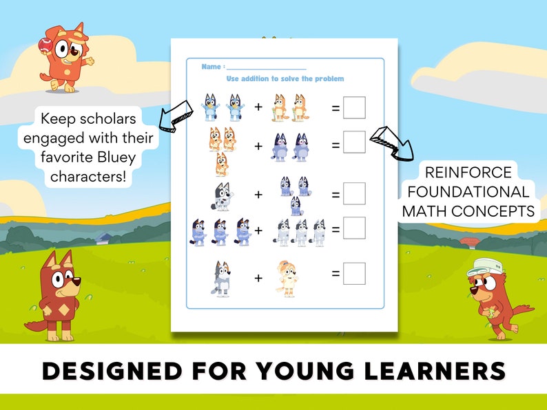 Blue Dog Kindergarten Kids Tracing and Math Activities Bundle. 10 ...