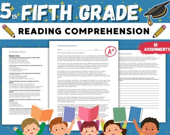 3rd Grade Reading Comprehension Bundle 15 Pages - Etsy
