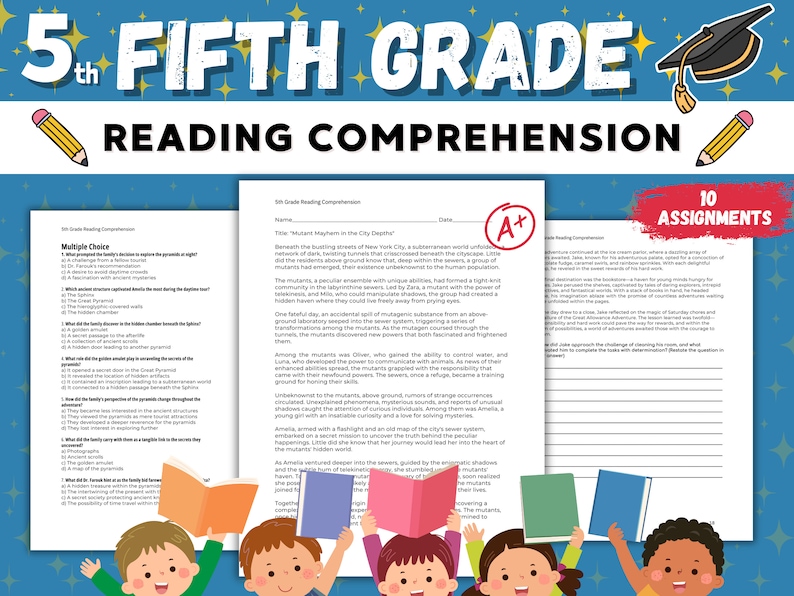5th Grade Reading Comprehension Bundle - Etsy