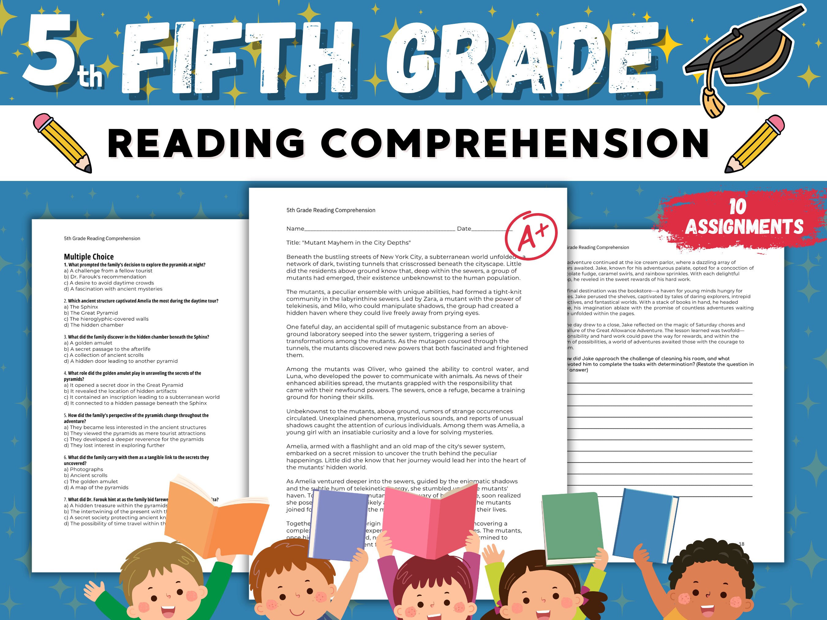 5th Grade Reading Comprehension Bundle - Etsy