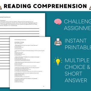 4th Grade Reading Comprehension Bundle 16 Assignments + Bonus Sight ...