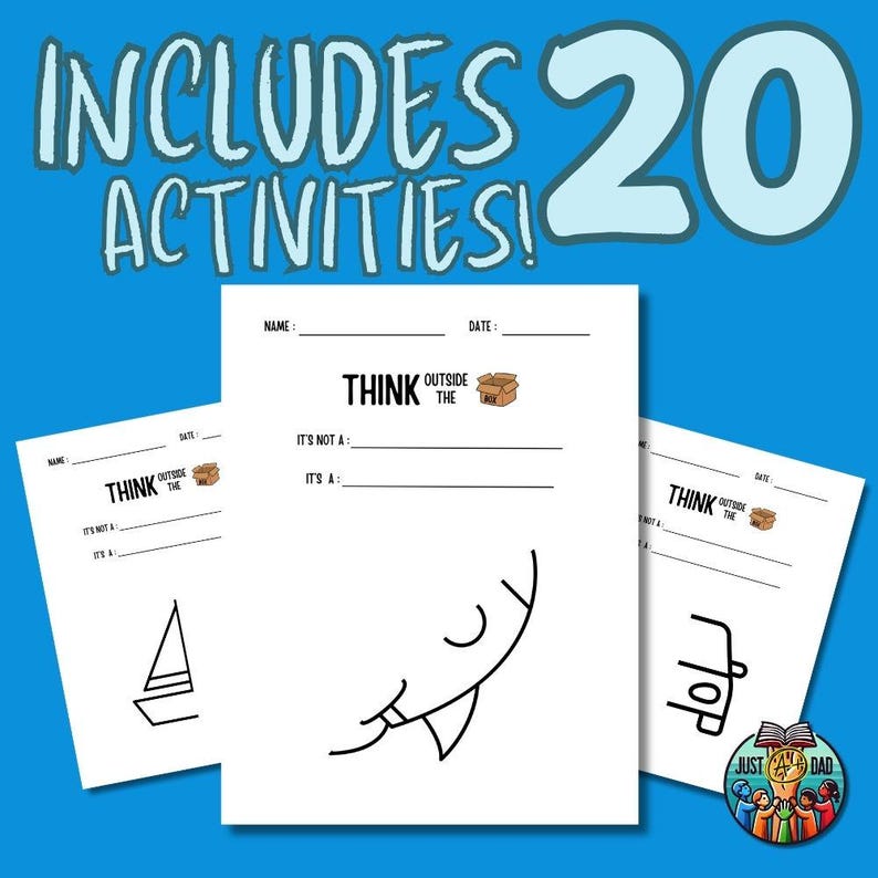 Think Outside the Box - Creative Art Activity for Children - Elementary ...