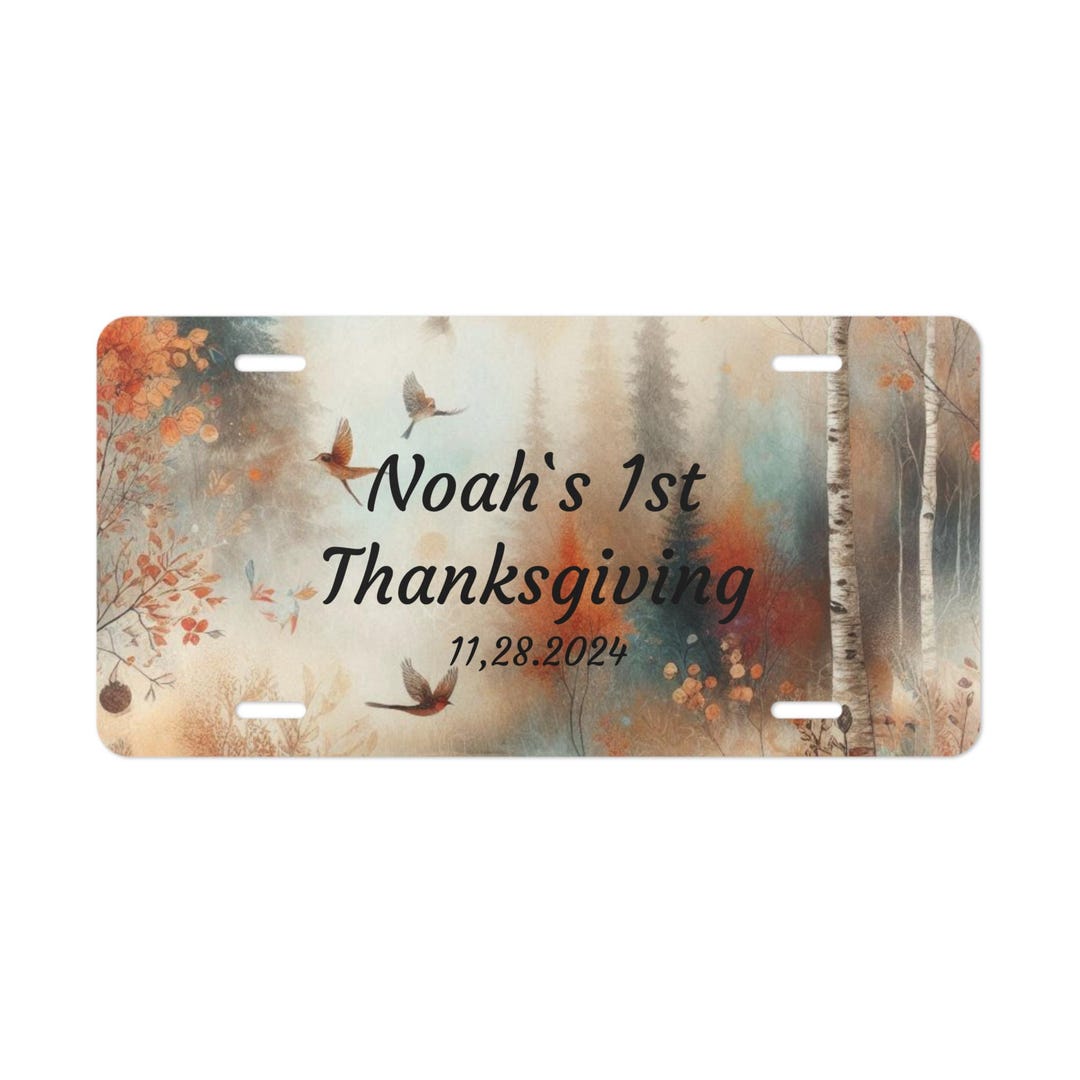 Baby's First Thanksgiving Personalized Keepsake Plate Decor- Custom ...